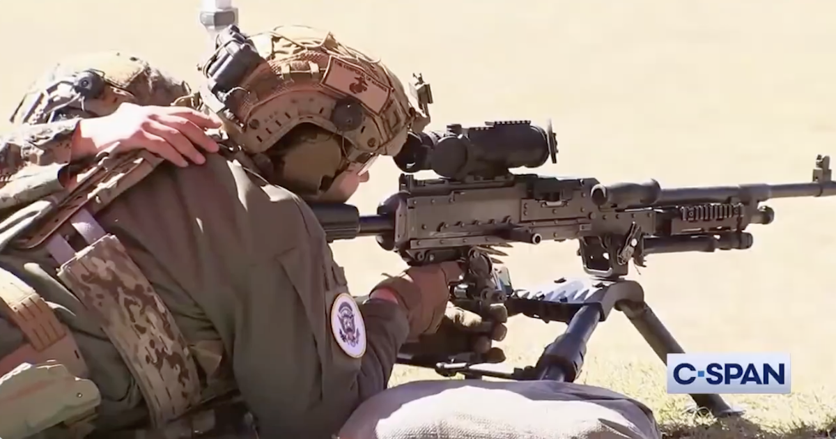 LEGENDARY! JD Vance Hits the Range at Quantico to Shoot M240B (WATCH ...